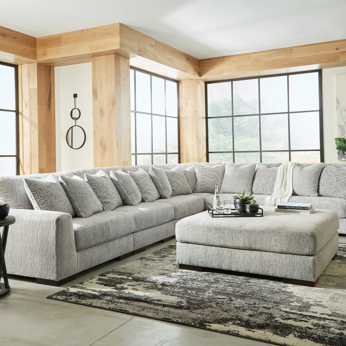 ashley furniture sectional grey