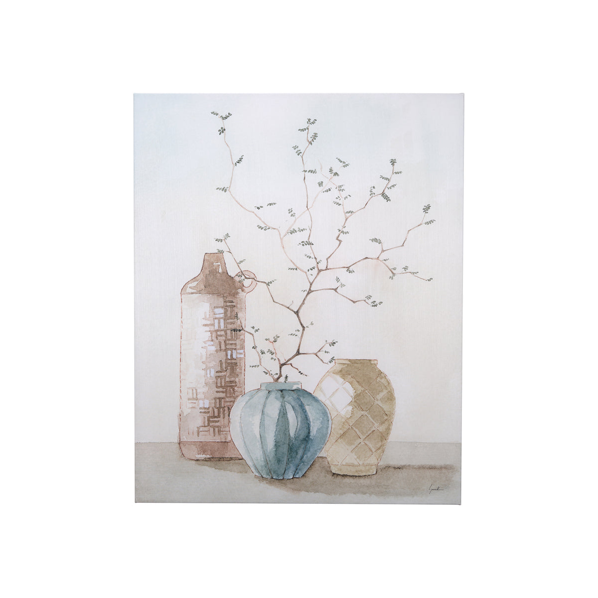 Boho Branches II by Mercana Studio a Hand Embellished Textured Canvas ...