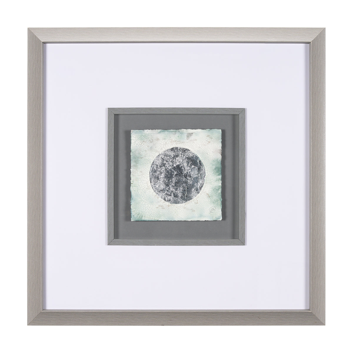 Platinum Moona by Studio M a handmade Original Framed Artwork under Gl ...