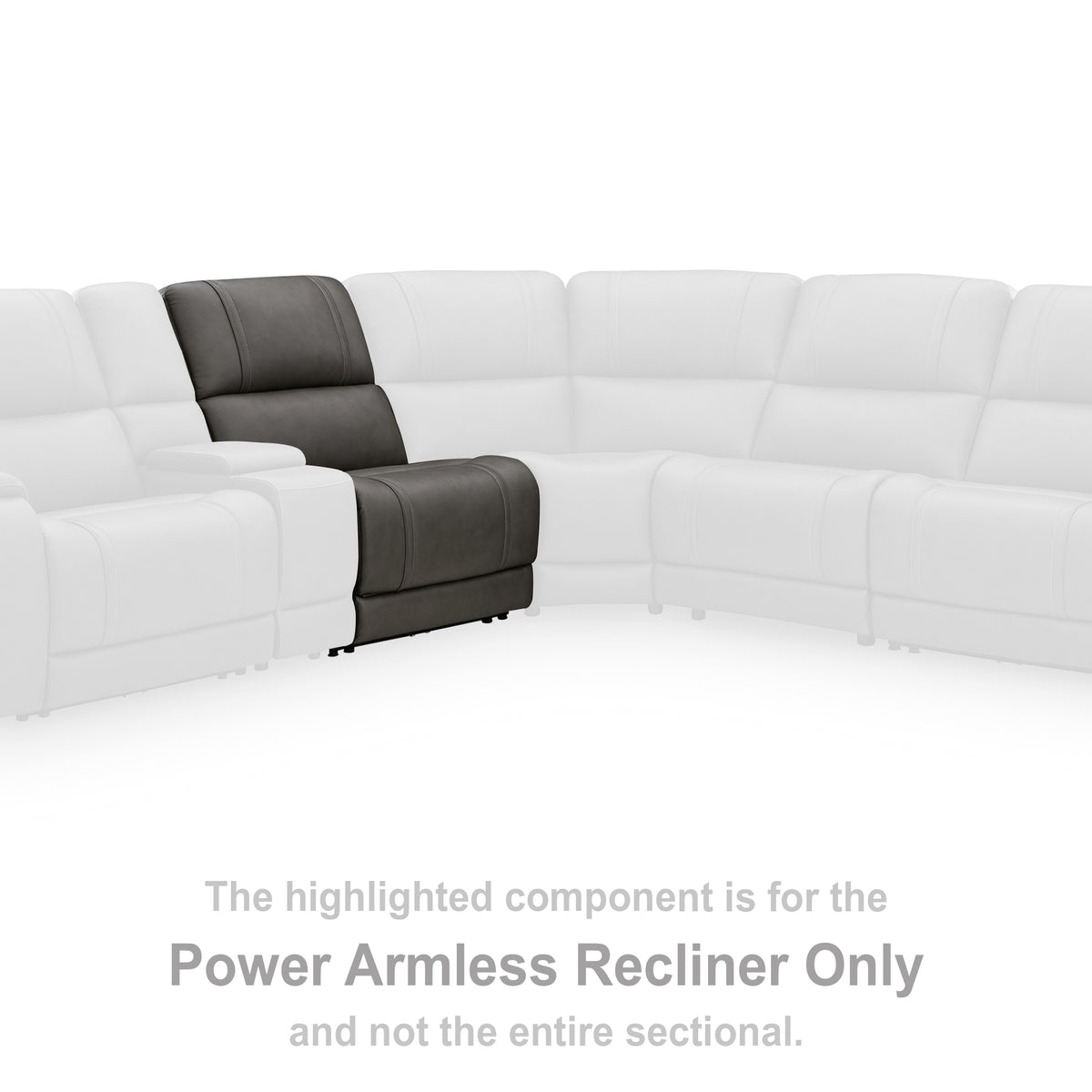 5Z - Pittson Anchor Power Armless Recliner – Luna Furniture