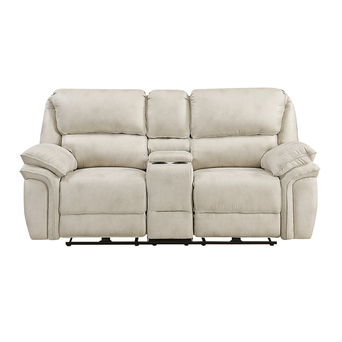 Proctor Pawter Power Double Reclining Loveseat with Center Console ...