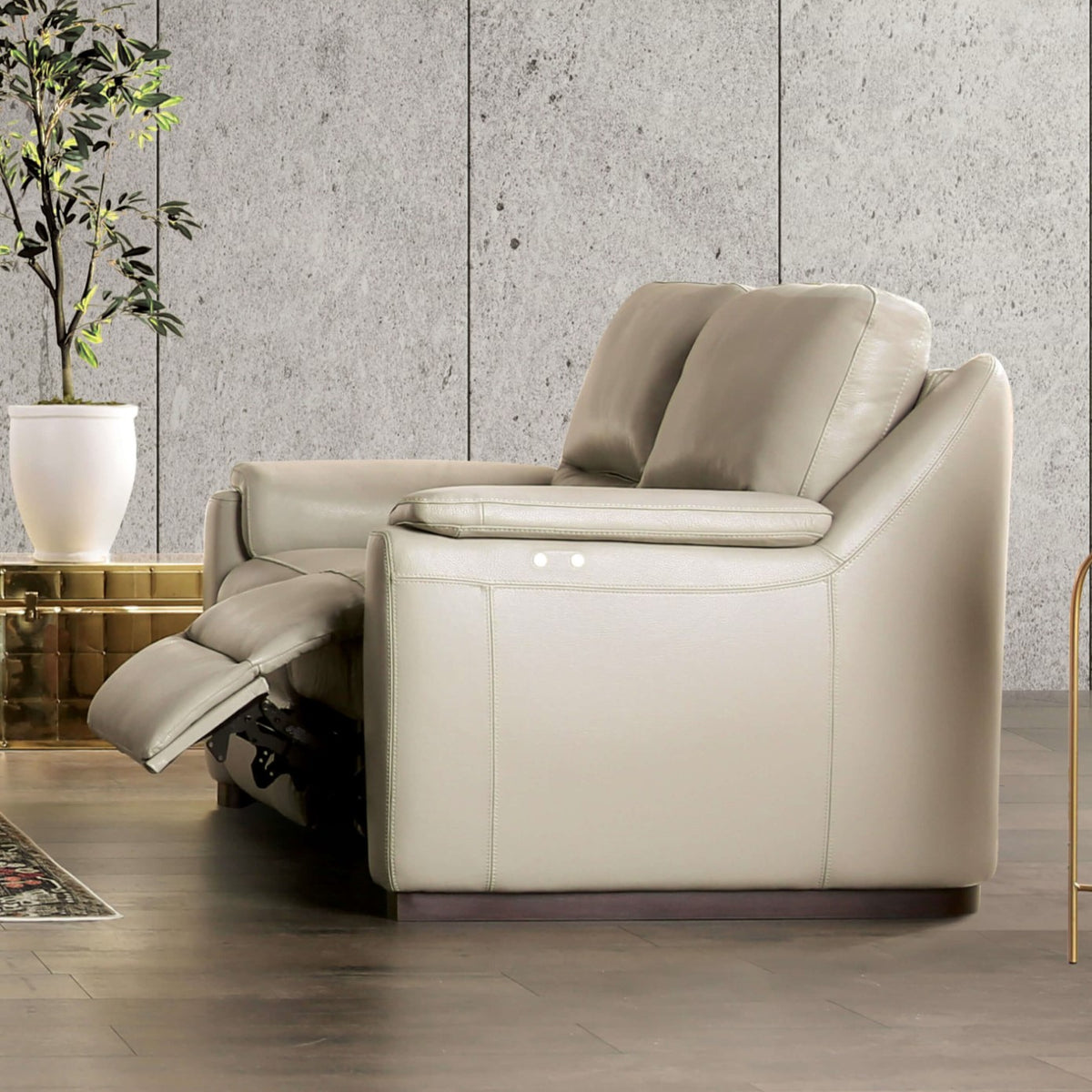 Altamura Taupe Power Sofa – Luna Furniture