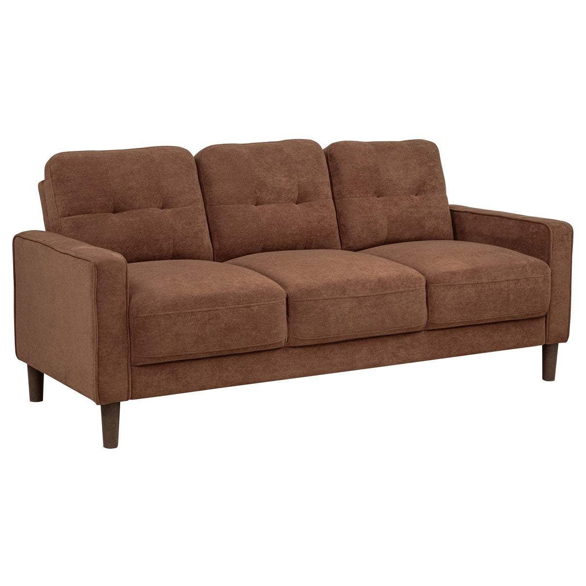 Coaster Bowen Rust Fabric Upholstered Track Arm Sofa – Luna Furniture