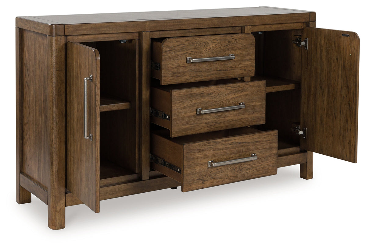 Cabalynn Light Brown Dining Server - Luna Furniture