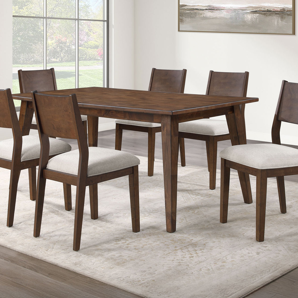 Canton Mocha 7-Piece Dining Set – Luna Furniture