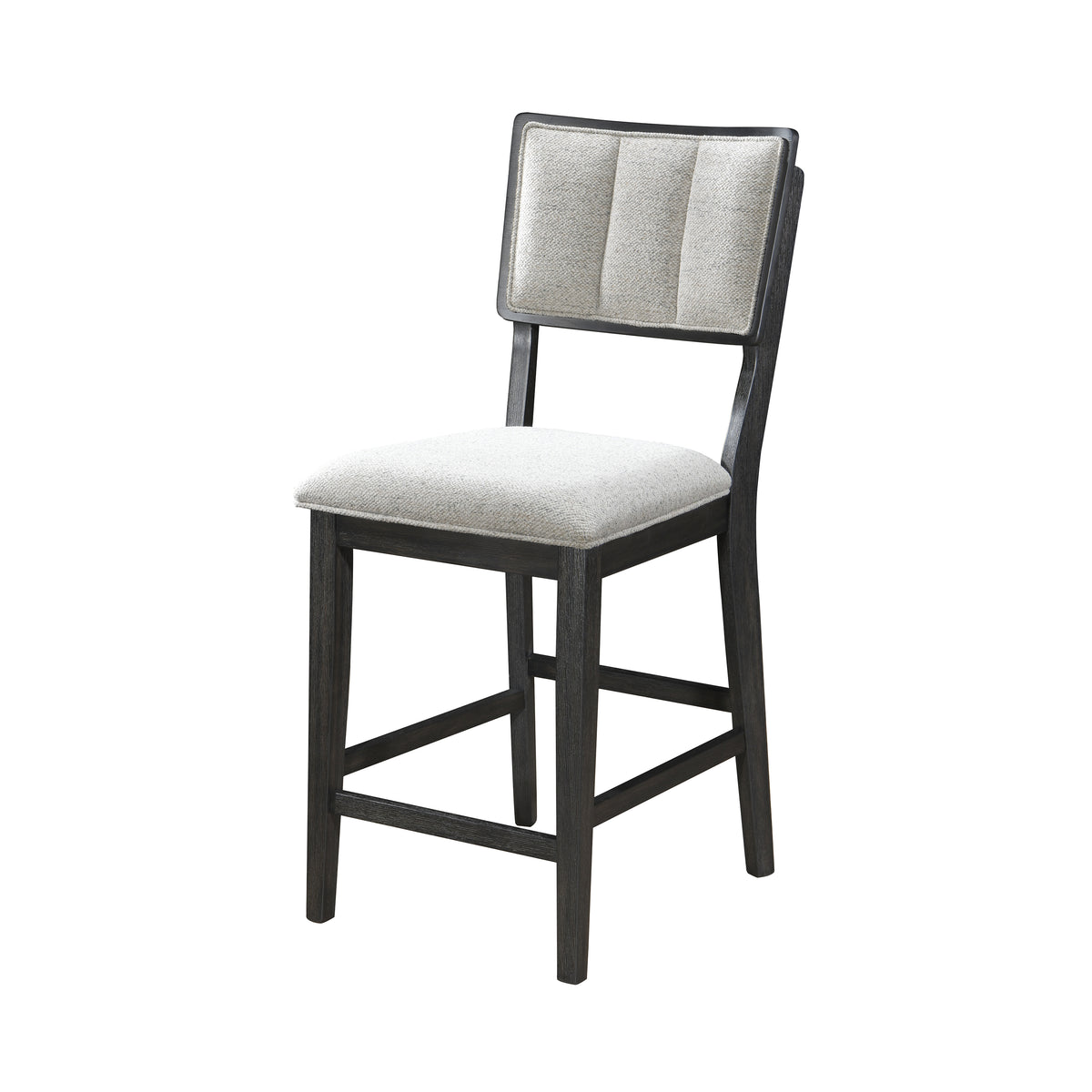 Crown Mark Cline Ctr Ht Chair-Light Grey, Set of 2 - Luna Furniture