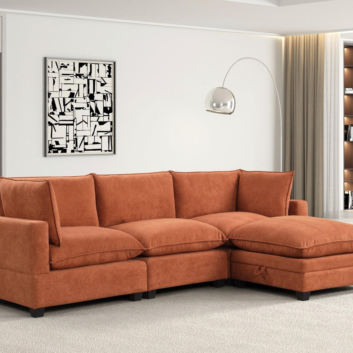 Cloud Rust Modular Sectional – Luna Furniture