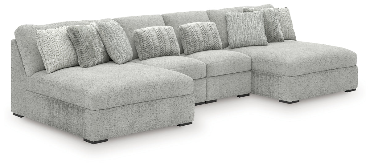 Ashley Cuddle Plush Arctic 4-Piece Double Chaise Sectional – Luna Furniture