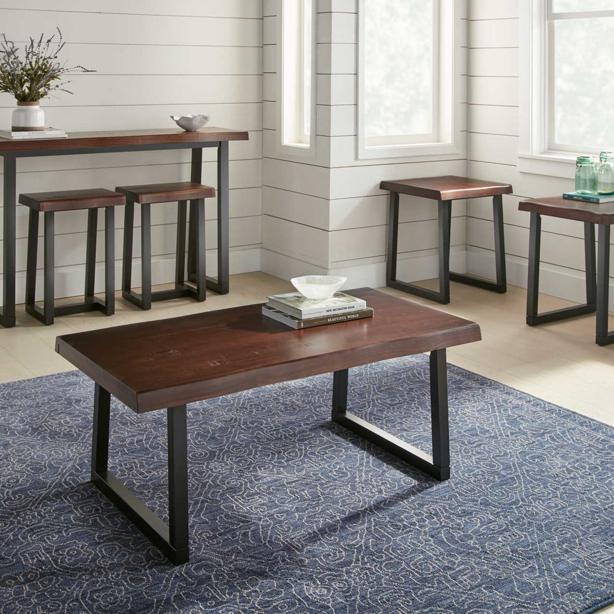 Steve Silver Jennings 3-Piece Occasional Set(Cocktail Table & 2 End ...
