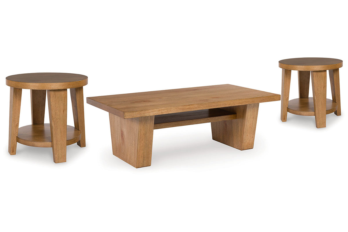 Kristiland Coffee Table and 2 End Tables – Luna Furniture