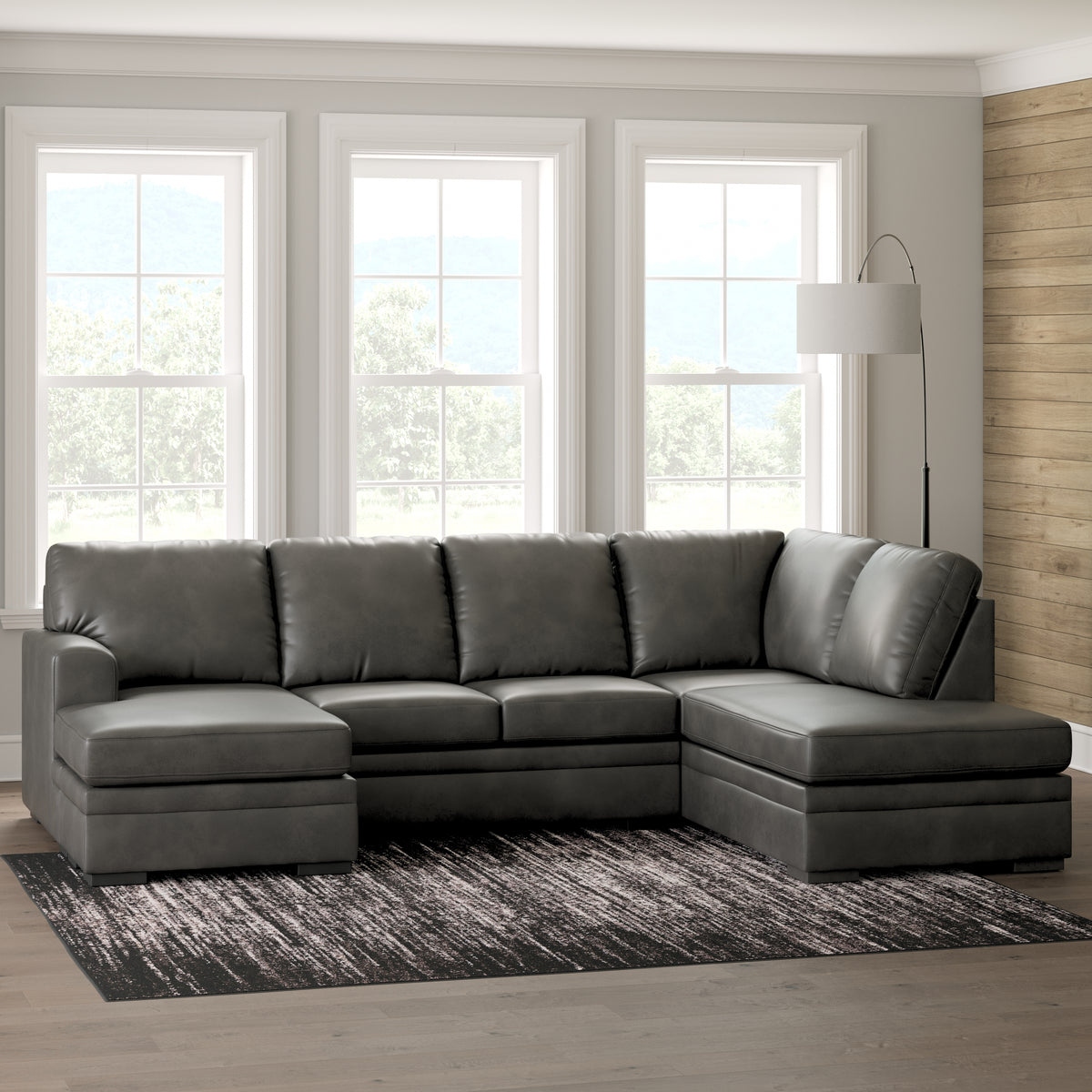 Lofton-Pike Shadow 2-Piece RAF Chaise Sectional – Luna Furniture