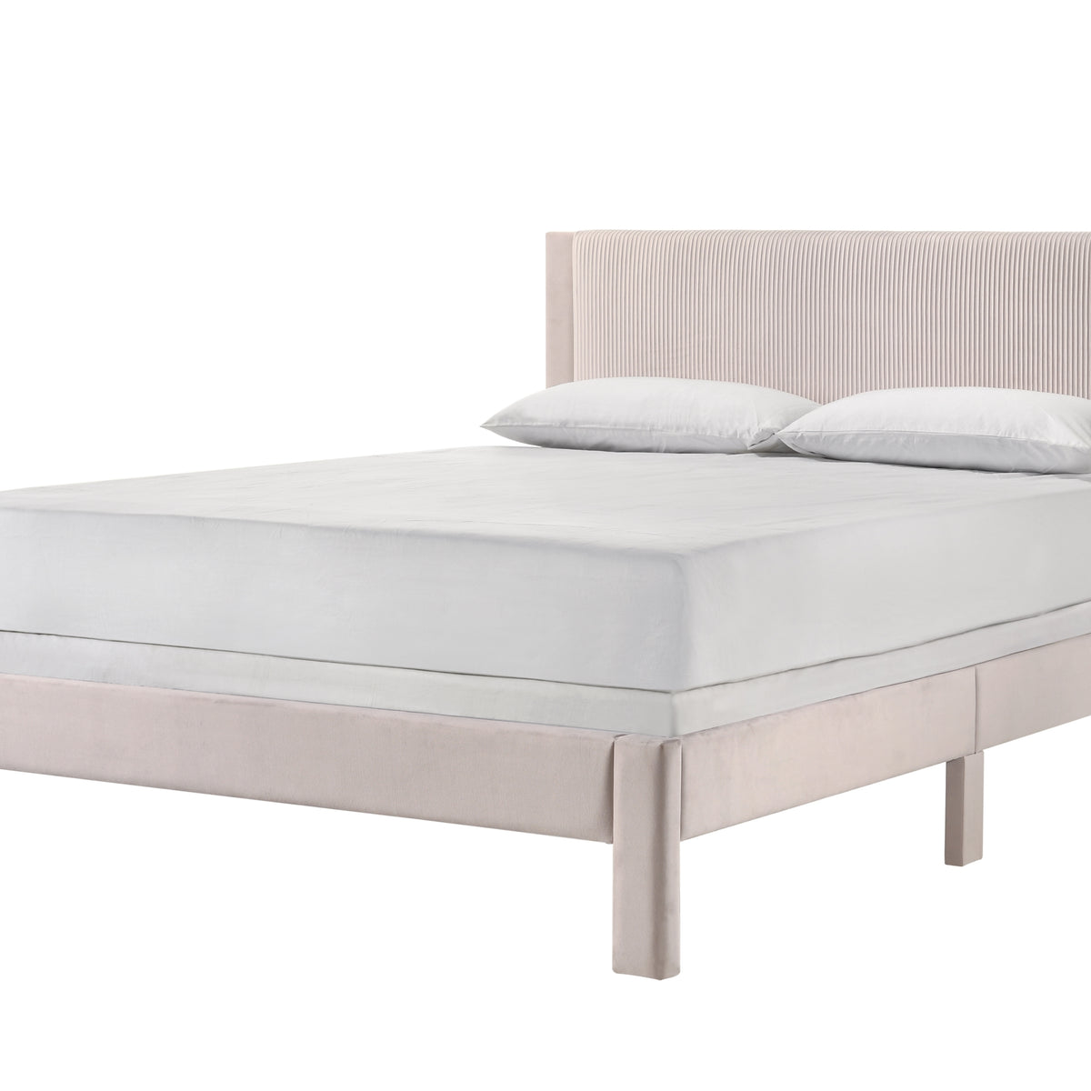 Lucia Pink Full Platform Bed – Luna Furniture