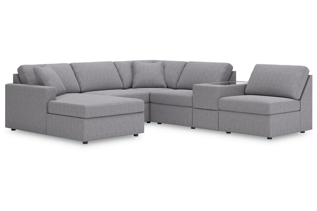 Modmax Granite 6-Piece Sectional with Chaise – Luna Furniture