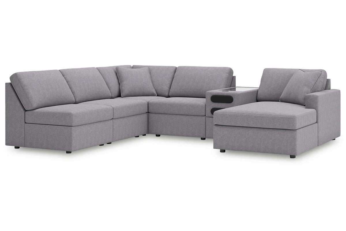 Modmax Granite 6-Piece Sectional with Chaise – Luna Furniture