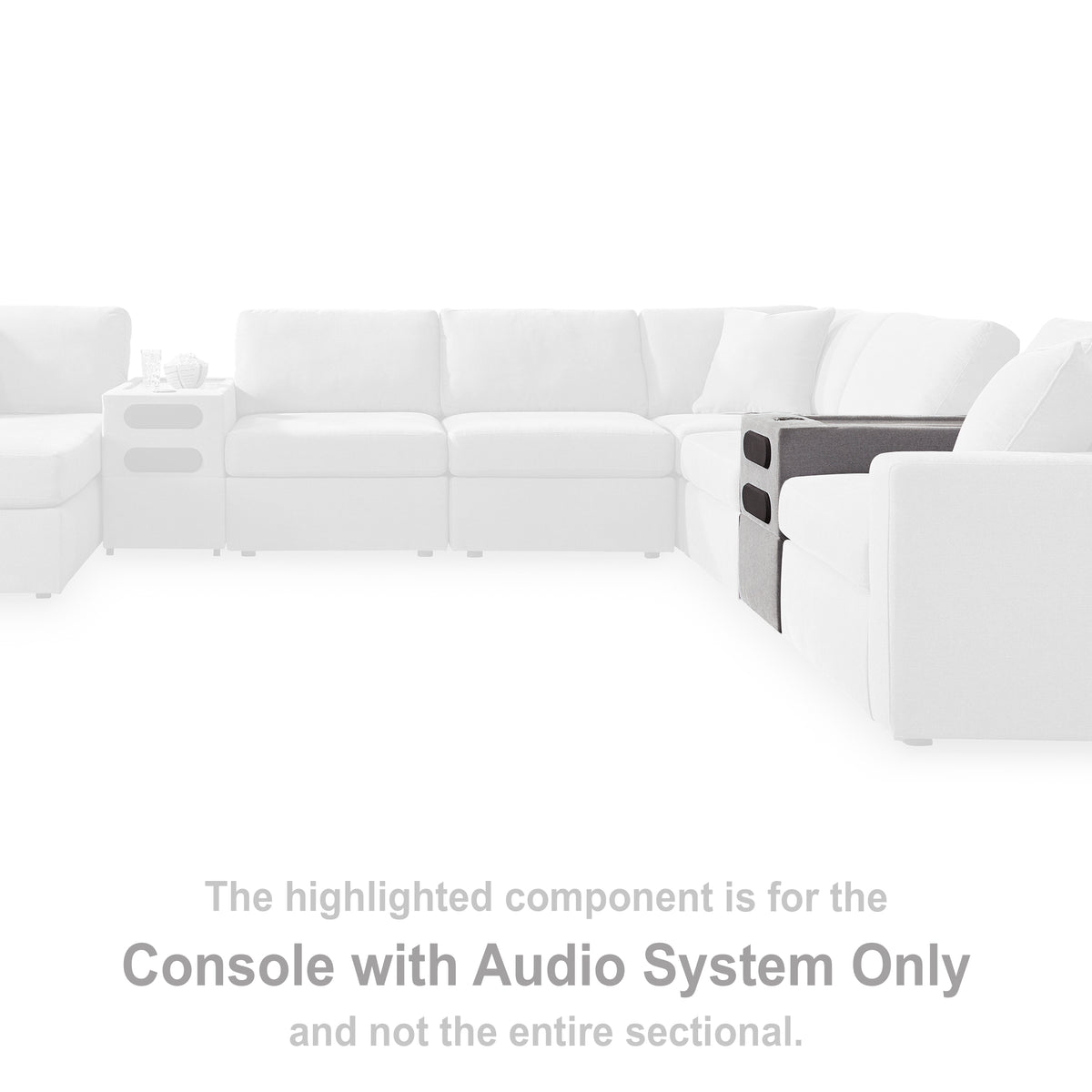 Modmax Granite Console with Audio System – Luna Furniture