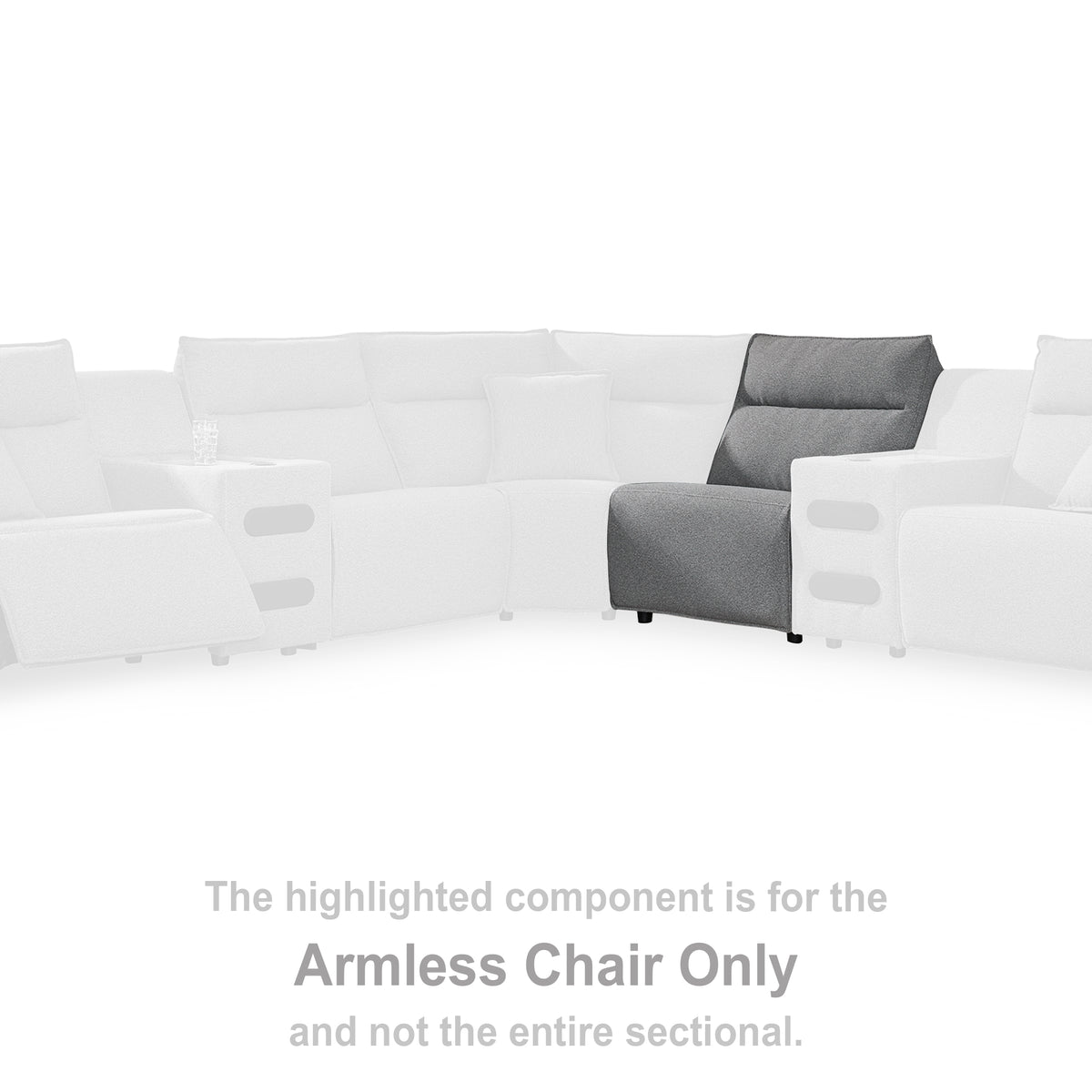 Modmax Salt and Pepper Armless Chair – Luna Furniture