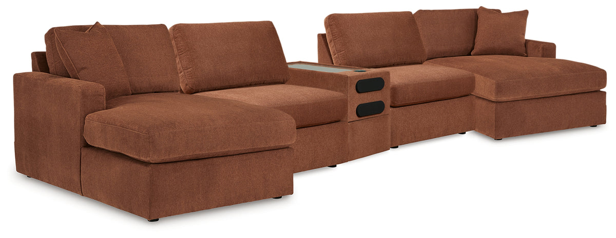 Modmax Spice 5 Piece Sectional with Audio Console – Luna Furniture