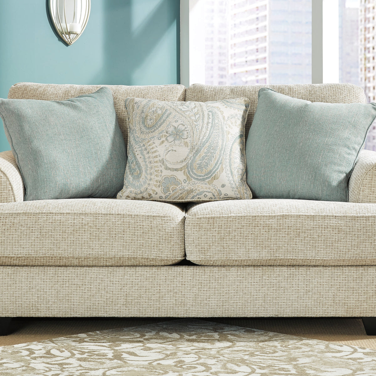 Monaghan Sandstone Loveseat – Luna Furniture