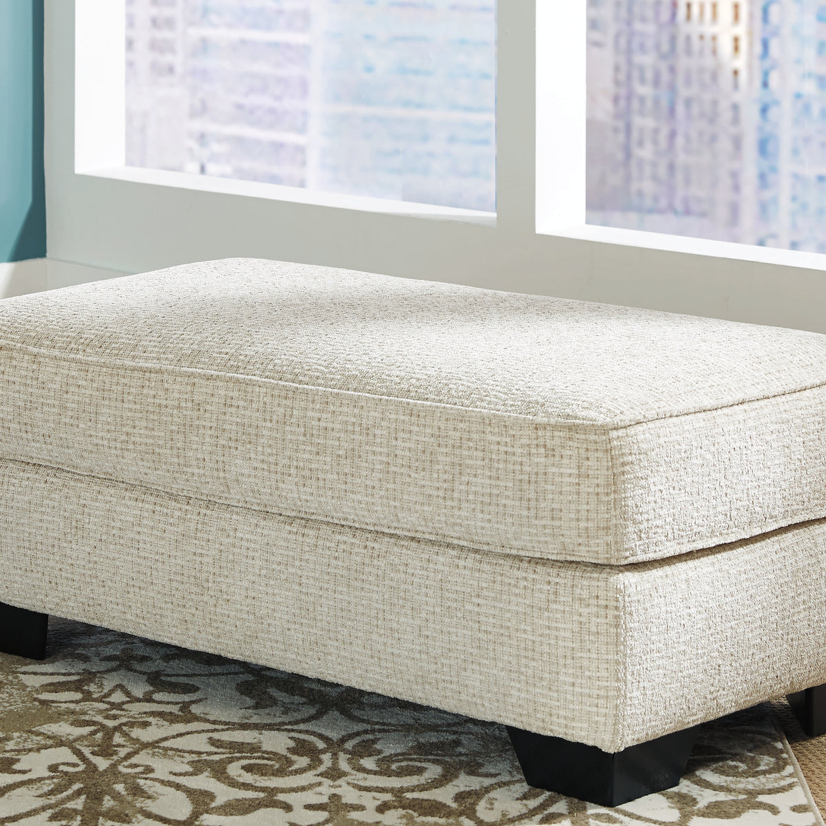 Monaghan Sandstone Ottoman – Luna Furniture