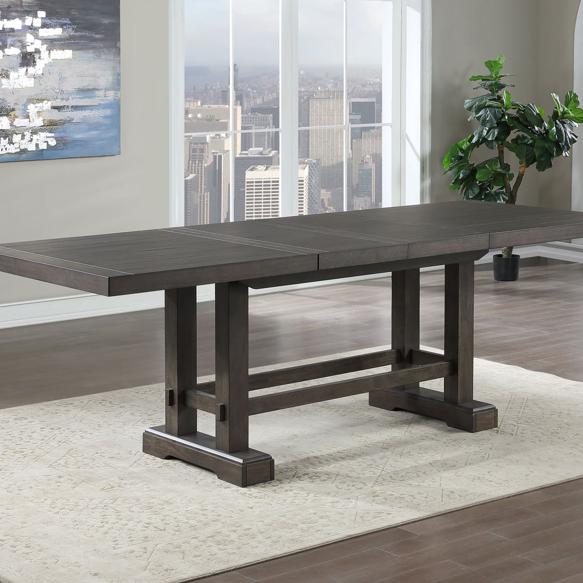 Napa 108-Inch Counter Table with/2 18-inch Leaves – Luna Furniture