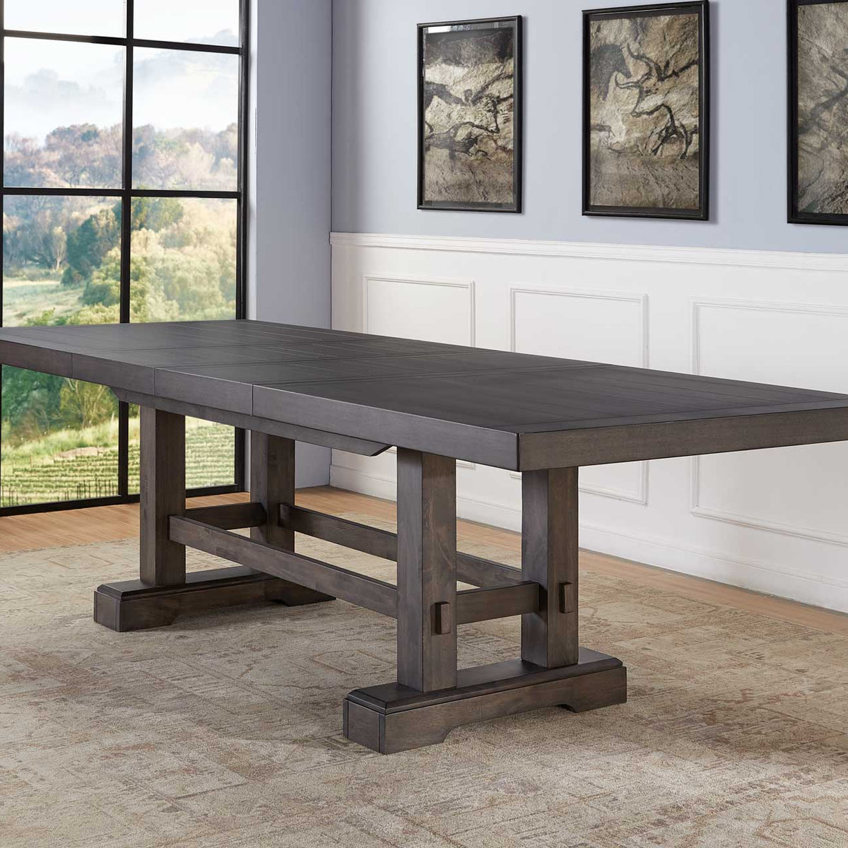 Napa 108-inch Dining Table with 2/18-inch Leaves – Luna Furniture