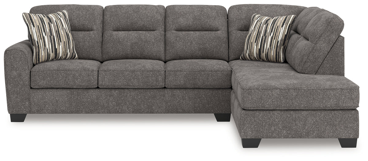 Olten Graphite 2-Piece RAF Sectional – Luna Furniture