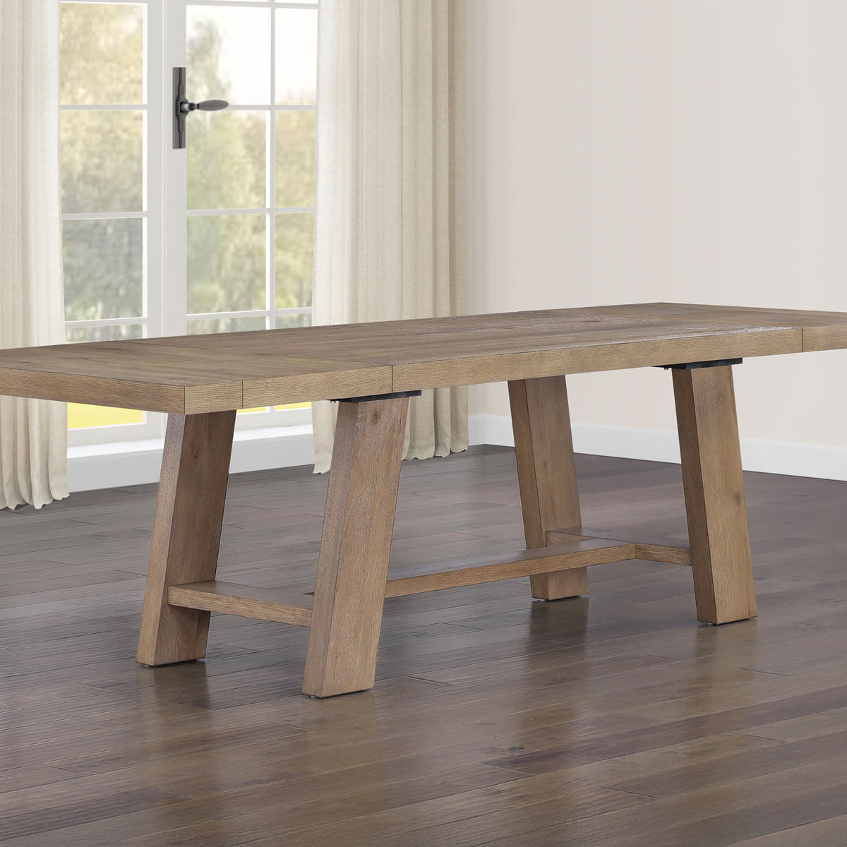 Orinda 72-108 Inch Dining Table with Two 18 Inch Leaves – Luna Furniture