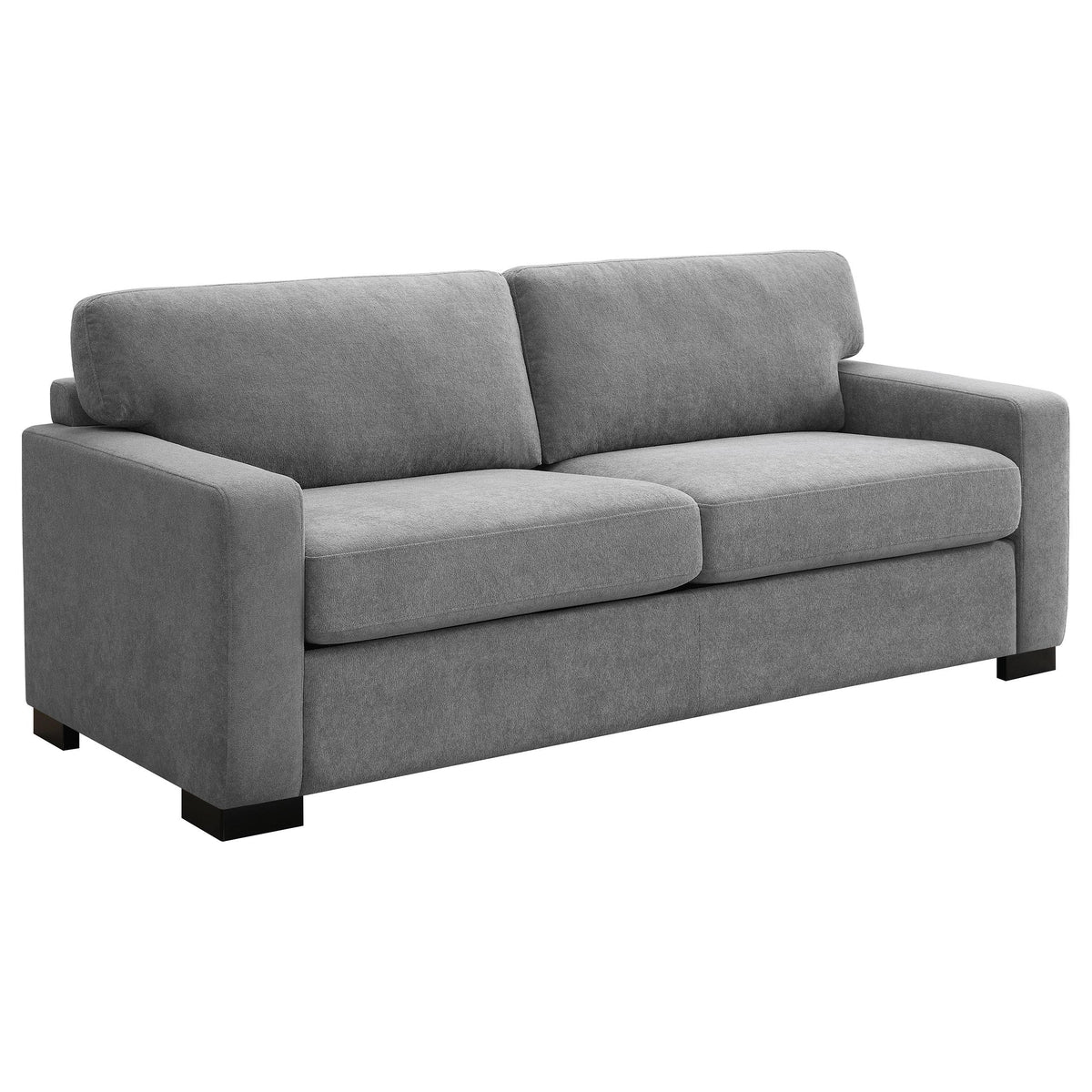 Simpson Gray Upholstered Sofa Sleeper with Queen Mattress – Luna Furniture