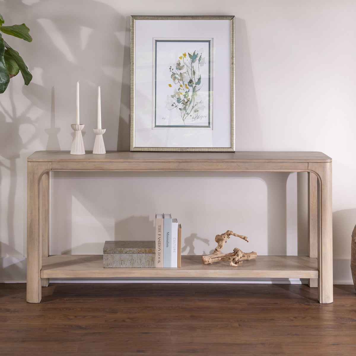 Solano Weathered Mango 64-inch Entryway Console Sofa Table – Luna Furniture
