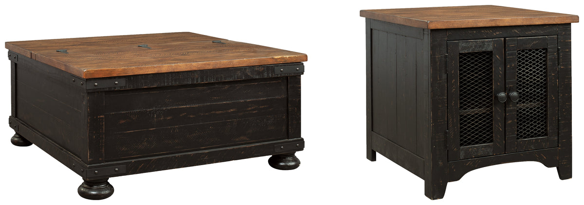 Ashley Furniture Valebeck Coffee Table with 1 End Table in Black/Brown ...
