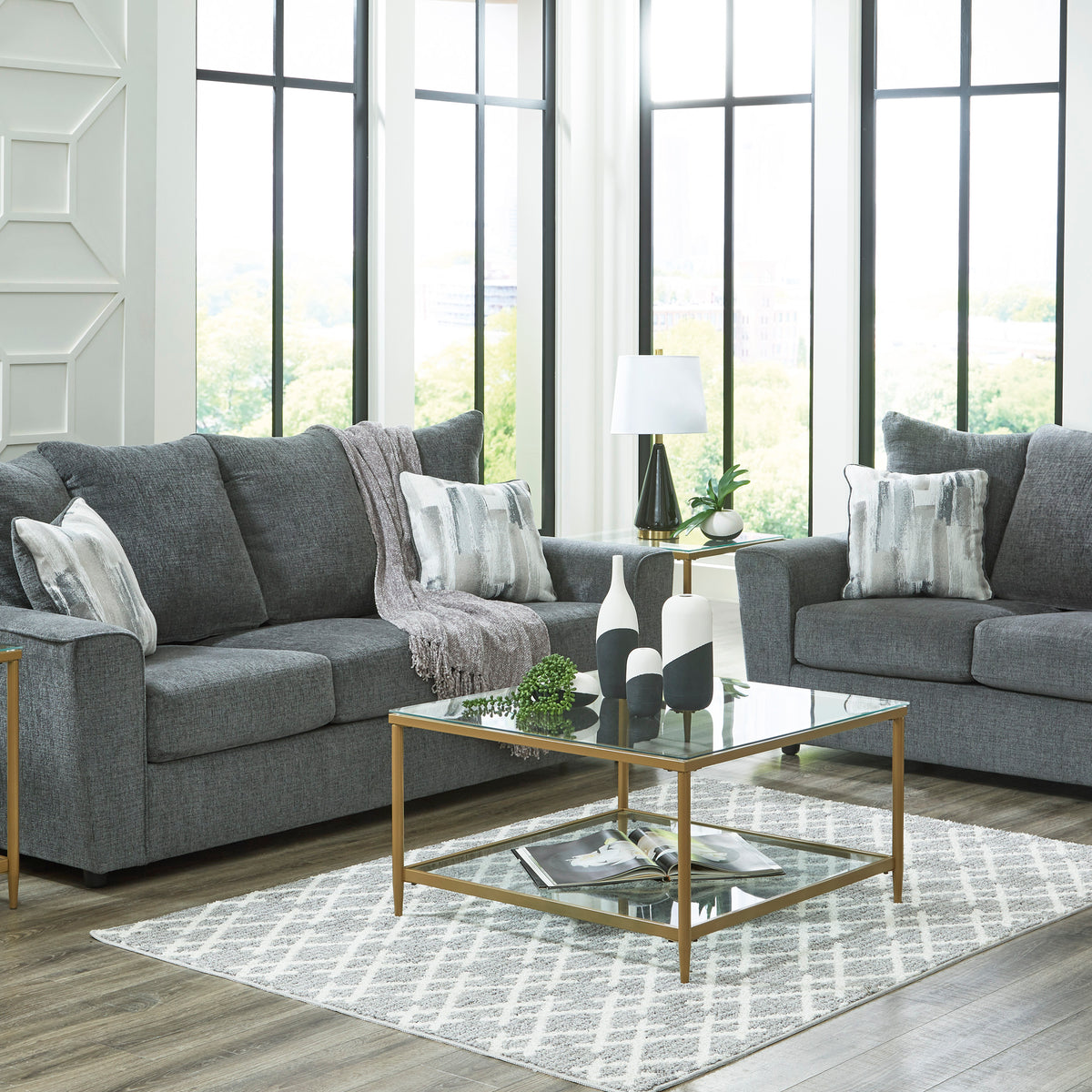 Stairatt Gravel Living Room Set – Luna Furniture