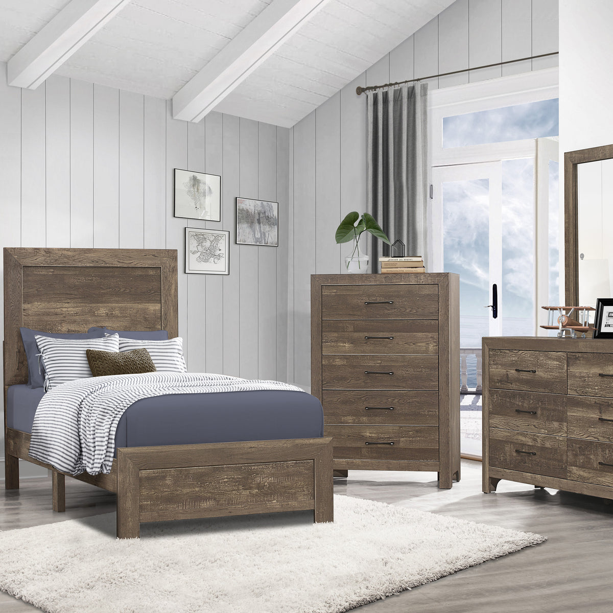Corbin Brown Panel Youth Bedroom Set - Luna Furniture