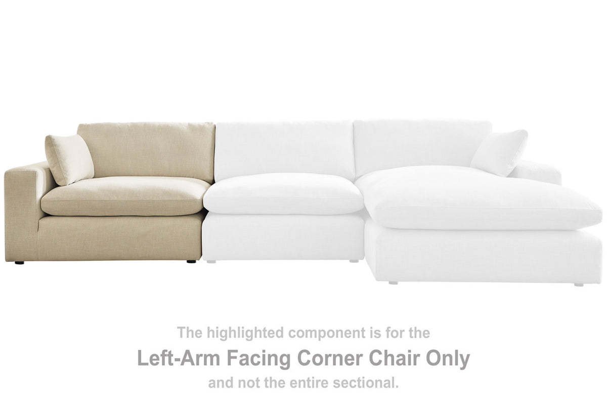 Elyza Linen Left-Arm Facing Corner Chair – Luna Furniture