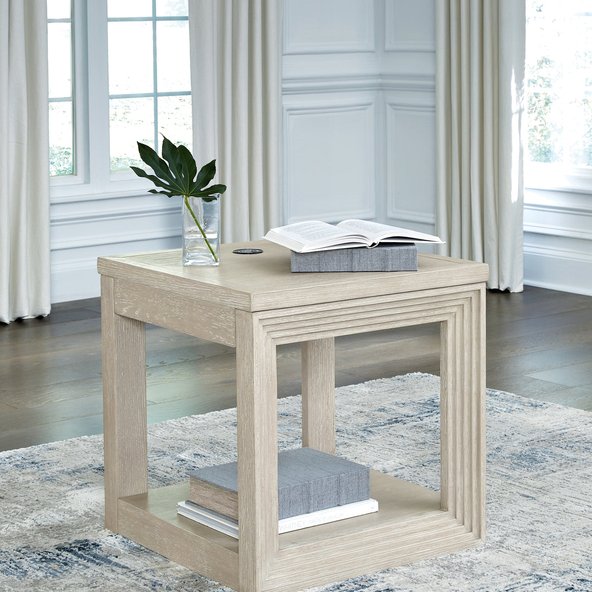 Marxhart Bisque End Table - Luna Furniture