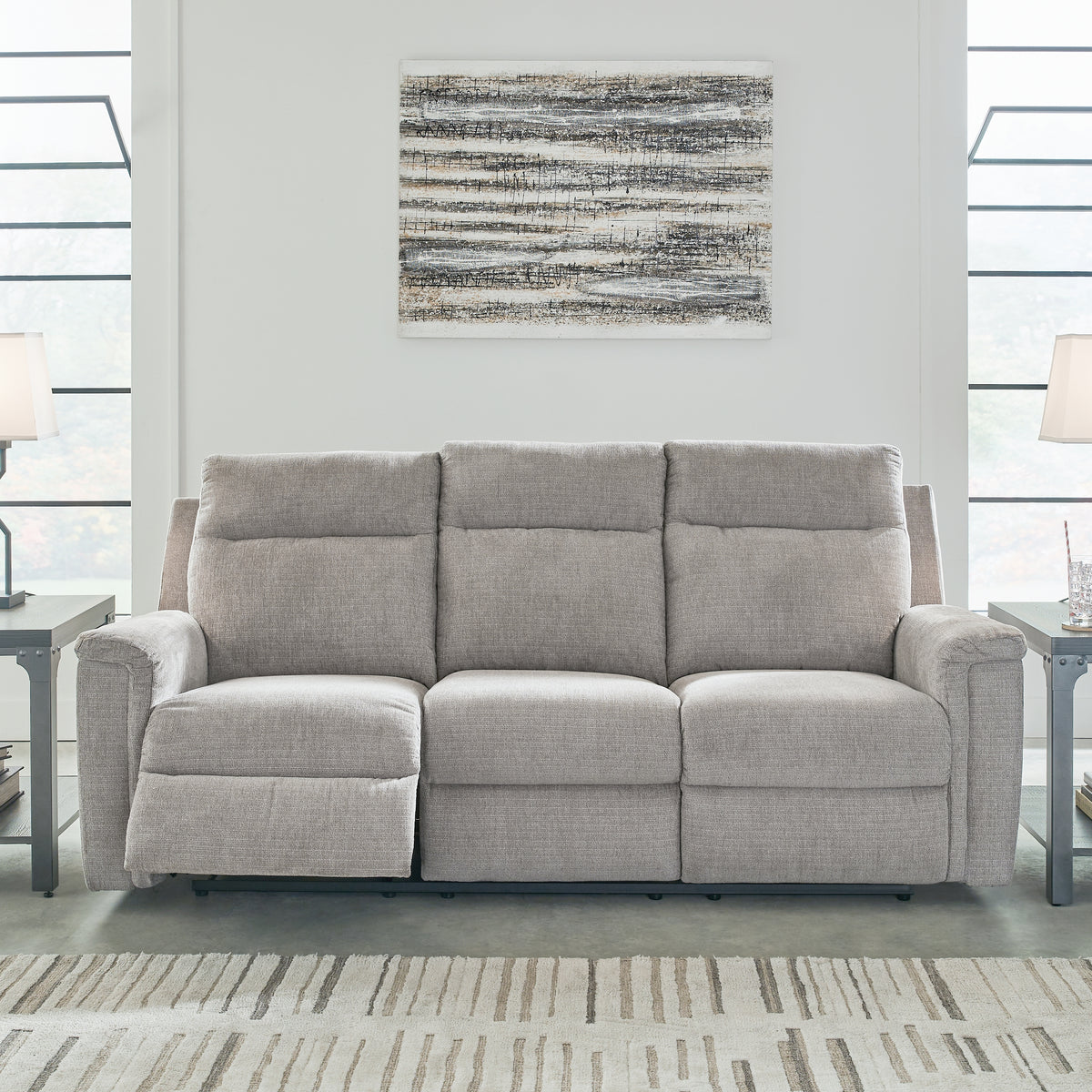 Barnsana Ash Power Reclining Sofa - Luna Furniture