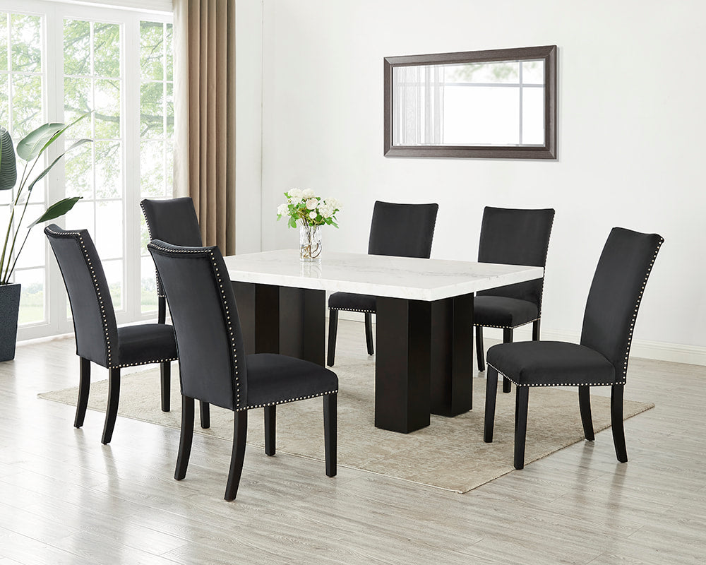 7 Piece Black Dining Room Set