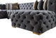 Neva Gray Velvet Double Chaise Sectional – Luna Furniture