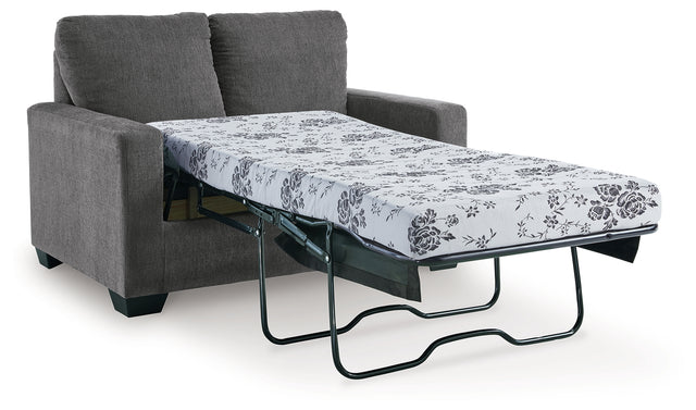Rannis Pewter Twin Sofa Sleeper - Luna Furniture